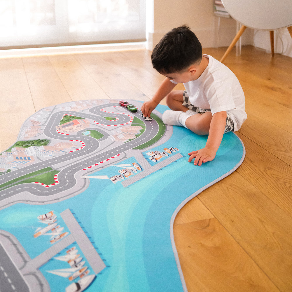 THE COAST - Racetrack rug for kid & adult motorsport lovers
